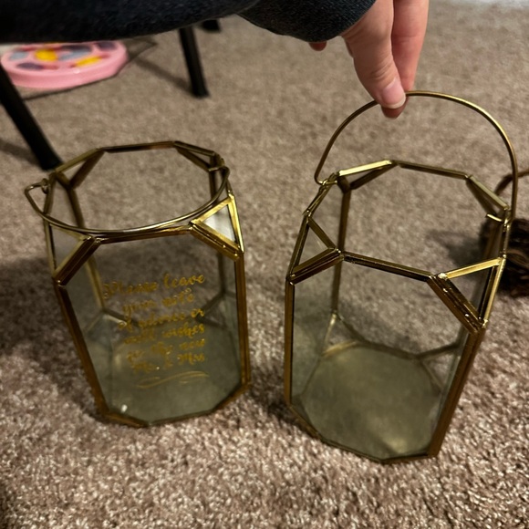 Party Supplies | Golden Glass Wedding Pails Containers | Poshmark